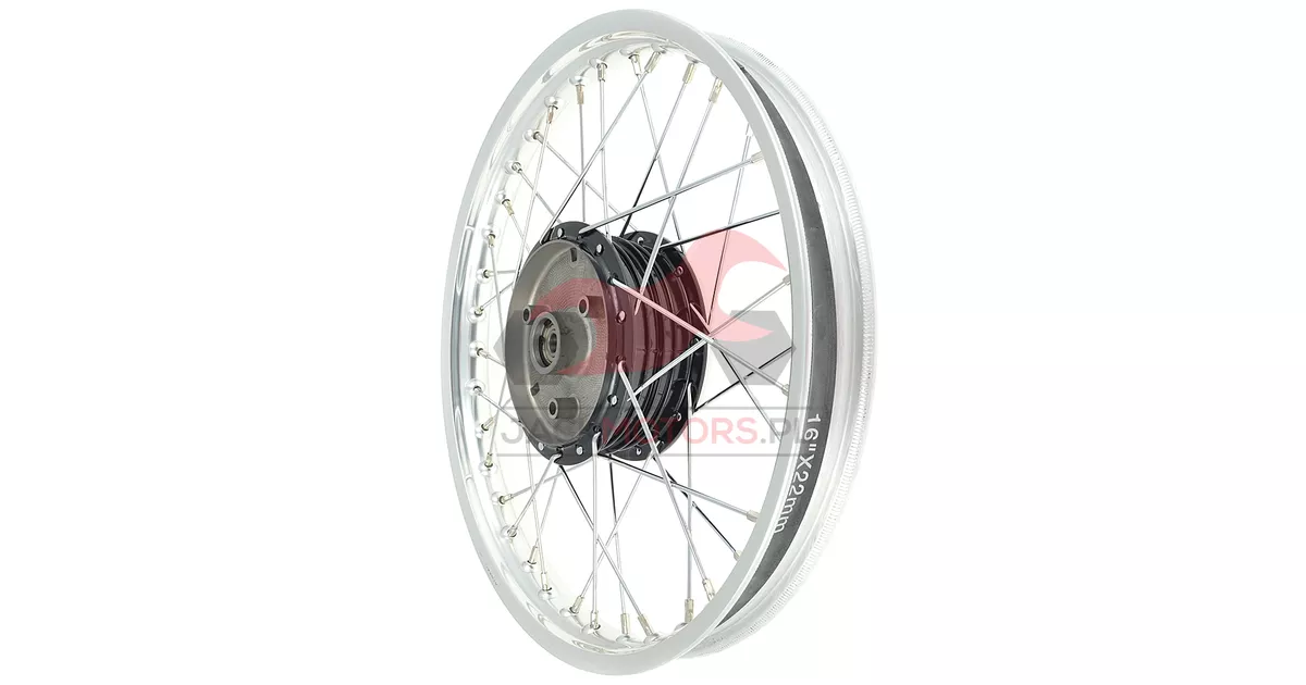WHEEL SIMSON 1,5x16 ALU S50/51/70 BLACK HUB MZA - Jack Motors - Części ...