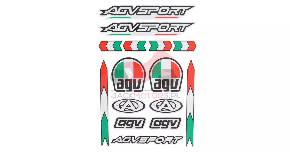 MOTORCYCLE STICKER SET VER.109 18X26CM MEDIUM - Jack Motors - Części i ...