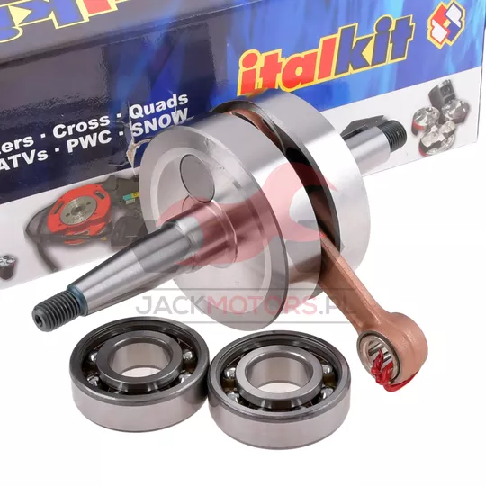 CRANKSHAFT ITALKIT RACING MINARELLI AM6 LC 20MM + BEARINGS - Jack ...
