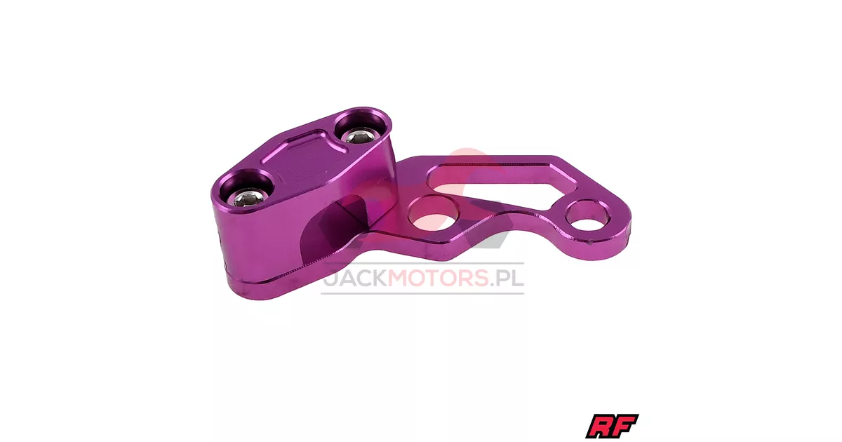 UCHWYT PRZEWODU HAMULCOWEGO SIMSON S50 S51 FIOLETOWY ALU CNC ANODA ...