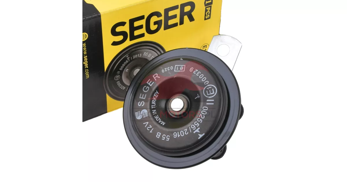 HORN 12V BLACK SEGER HOMOLOGATION E1 - Jack Motors - Części i akcesoria ...