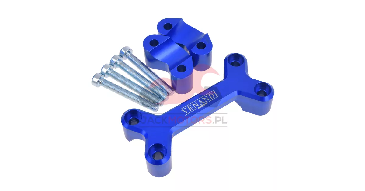 HANDLEBAR CLAMP SIMSON S51 S50 ALU CNC BLUE SET VENANDI - Jack Motors ...