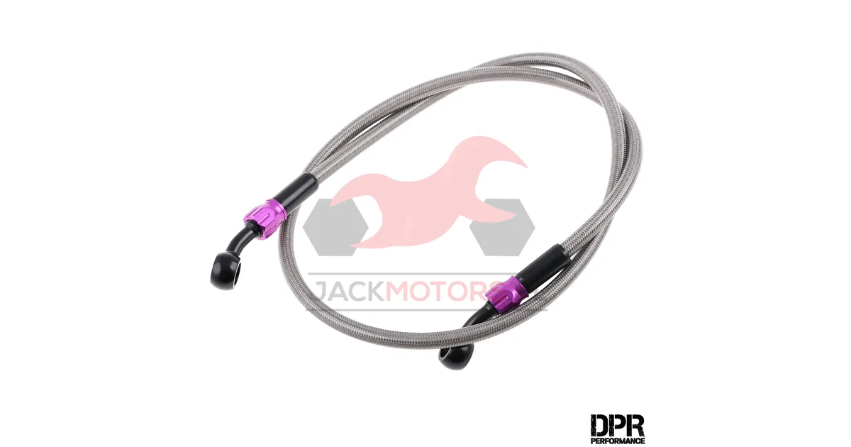 PRZEWÓD HAMULCOWY W OPLOCIE 90CM SREBRNO FIOLETOWY V2 DPR PERFORMANCE ...