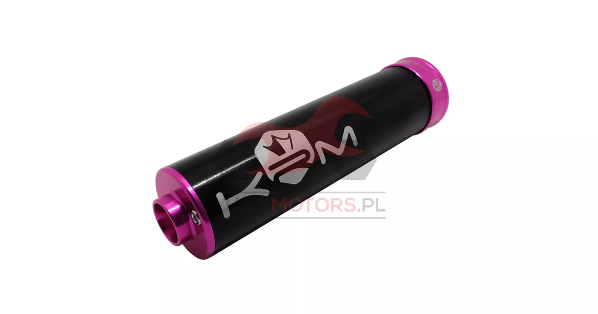EXHAUST MUFFLER TIP KRM PRO RIDE ALU BLACK PINK 50-70CC - Jack Motors ...