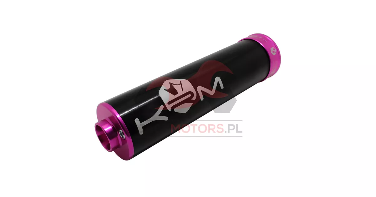 EXHAUST MUFFLER TIP KRM PRO RIDE ALU BLACK PINK 90-110CC - Jack Motors ...