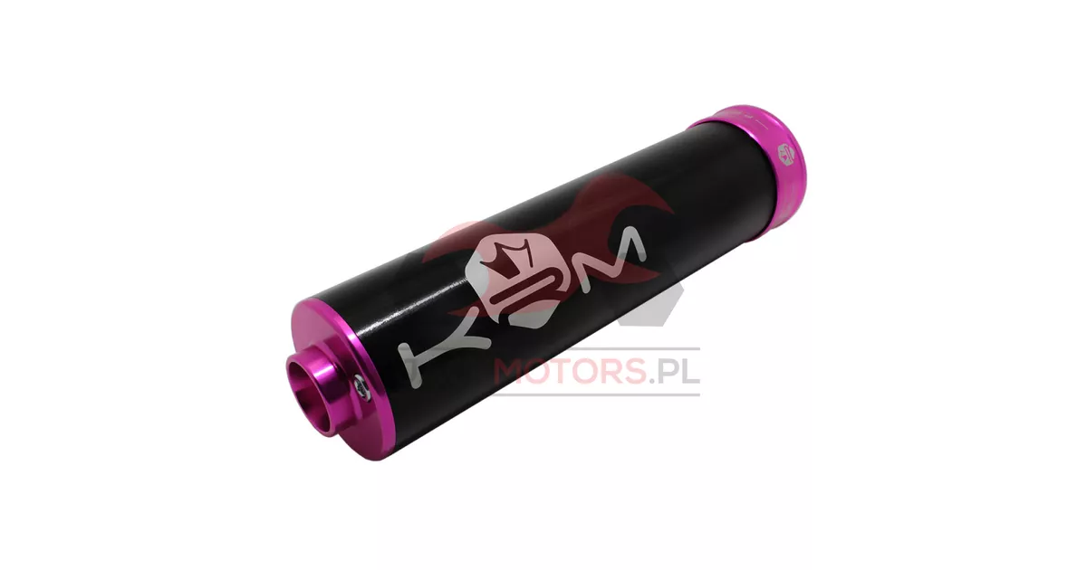 EXHAUST MUFFLER TIP KRM PRO RIDE ALU BLACK PINK 70-90CC - Jack Motors ...