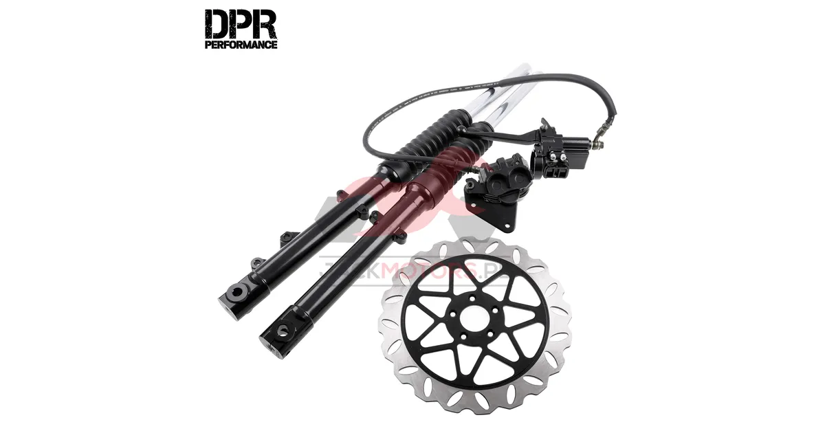 SHOCK ABSORBERS SIMSON S51, S70, S53, S50 BLACK DISC 260MM DPR ...